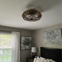 Bay Isle Home Mattawan 19.6"- 4 Light 7 Blade Caged Ceiling Fan with ...